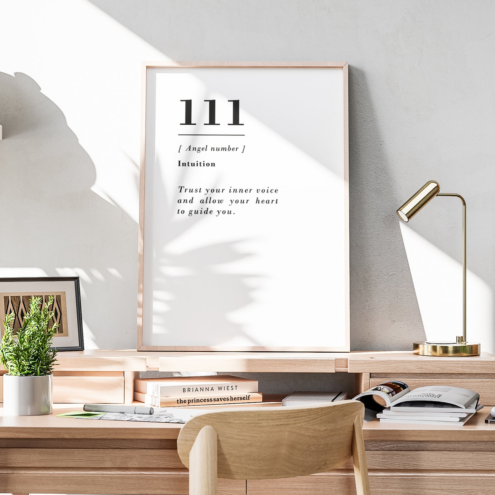 Intuition Angel Poster Original Design 111 Angel Number Digital ...