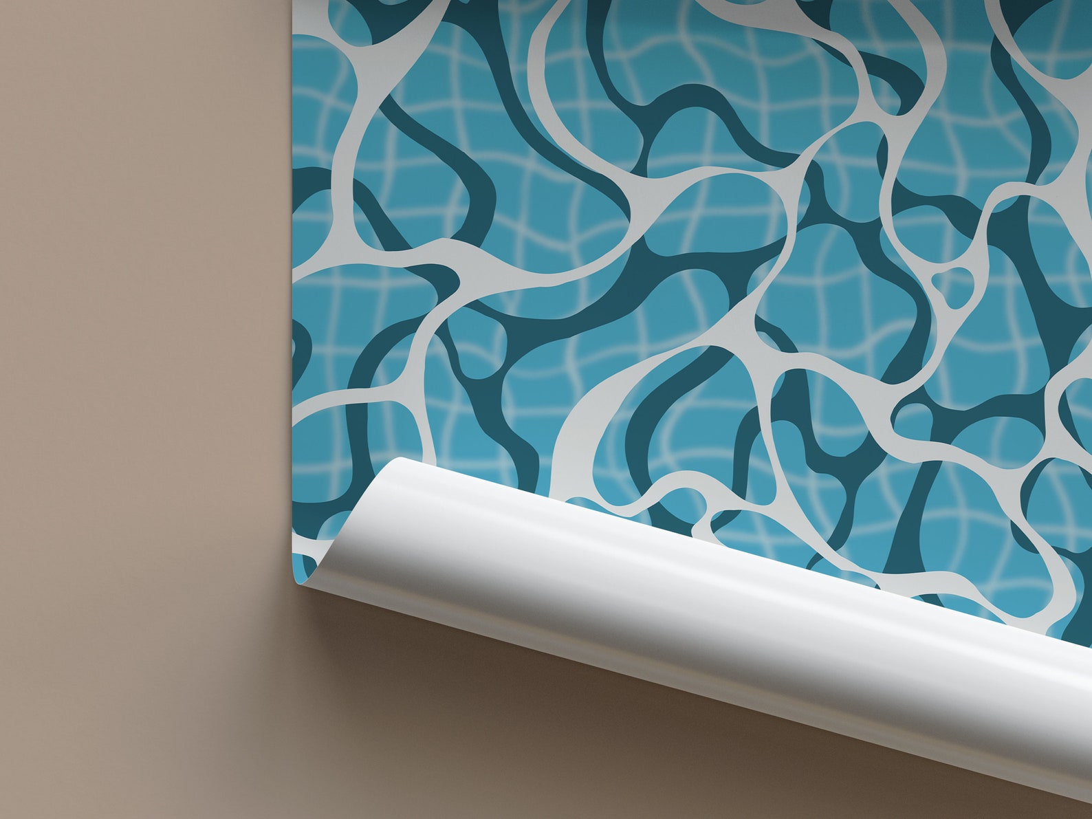 Pool Illustration Original Art Design Stylized Swimming Pool Wall Art ...