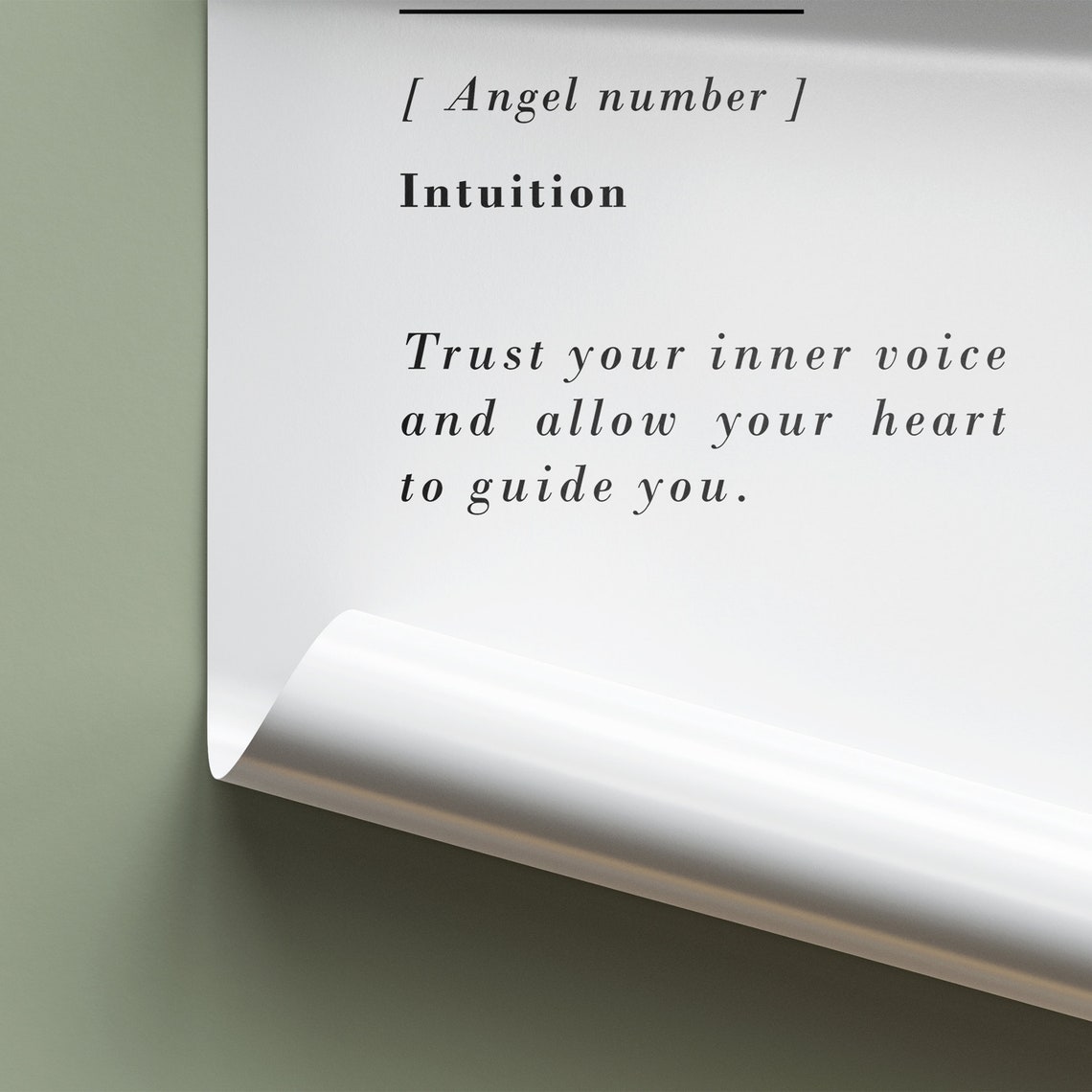 Intuition Angel Poster Original Design 111 Angel Number Digital ...