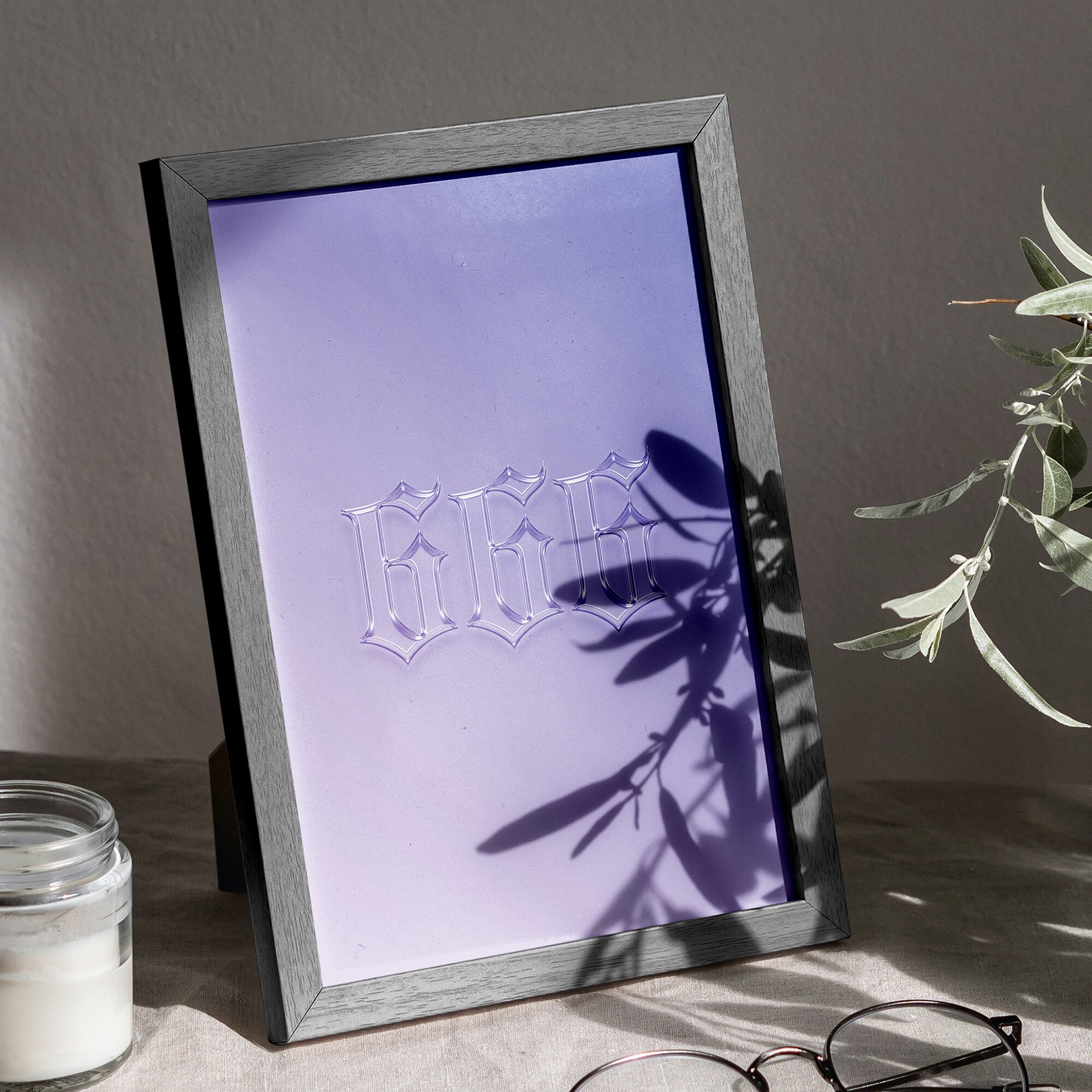 Reflect Gothic Glass Angel Poster Original Print Design 666 Angel ...