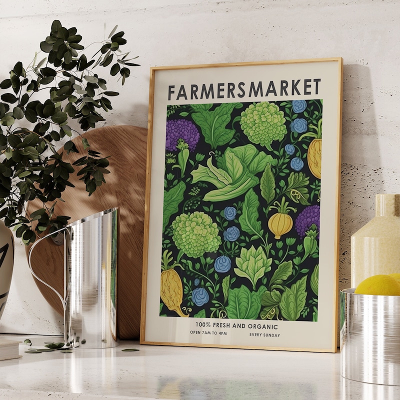 Farmers Market Print - Etsy
