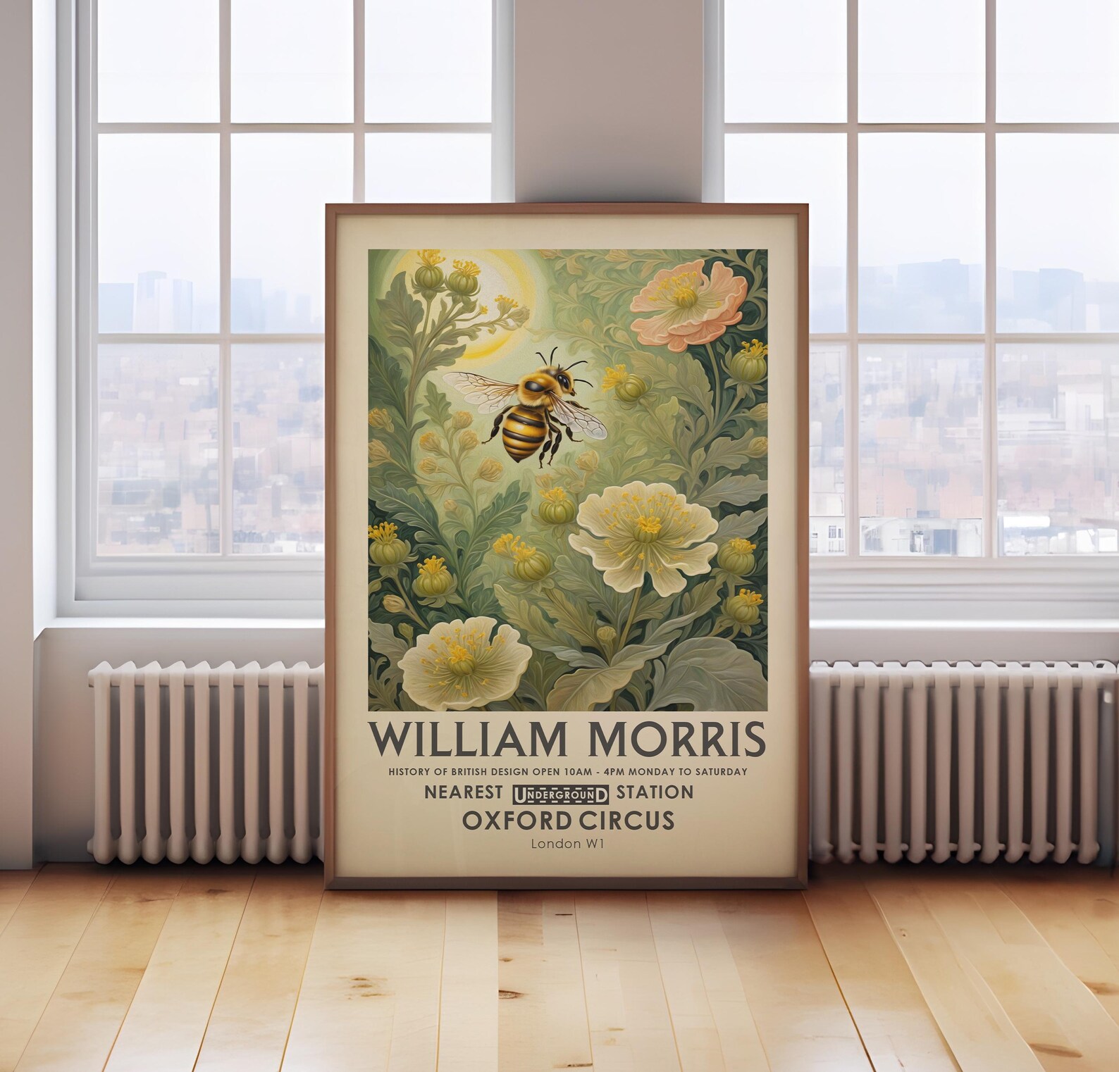 William Morris Bee and Botanicals Print, London Vintage Flower Print ...