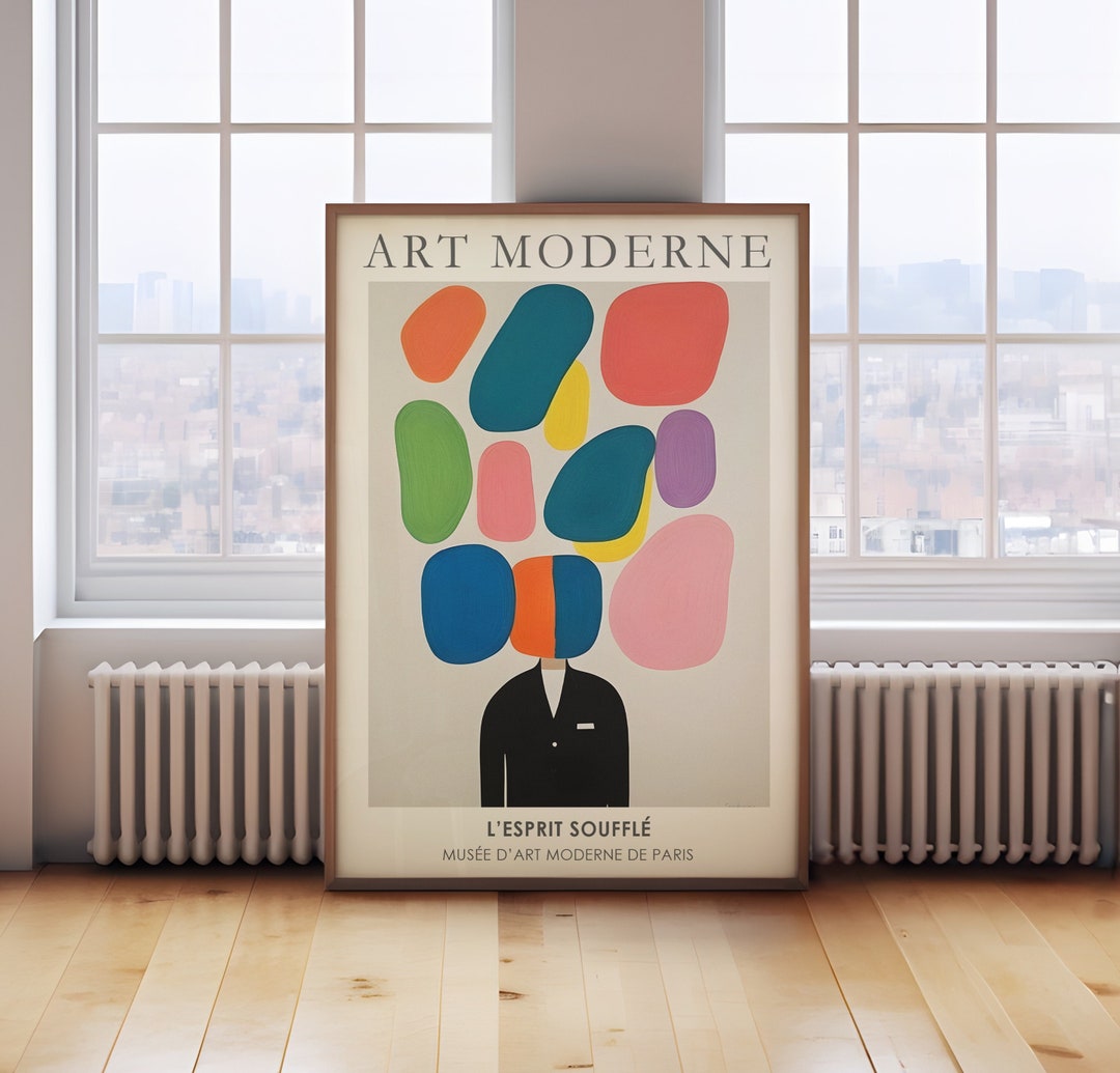 Modern Art Exhibition Poster, Mindfulness Print, Museum Exhibition ...