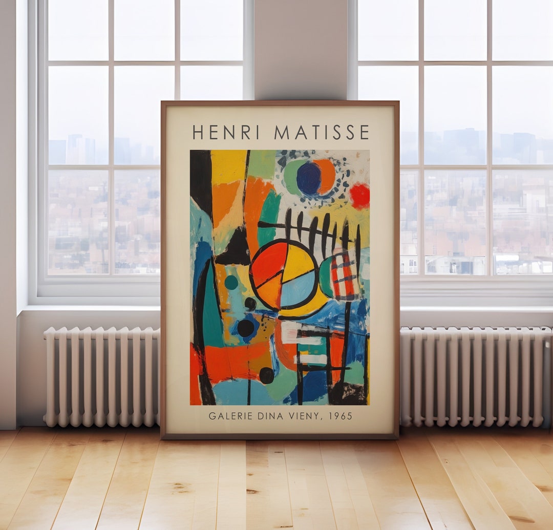 Henri Matisse Print, Matisse Abstract Painting, Vintage Museum Poster ...