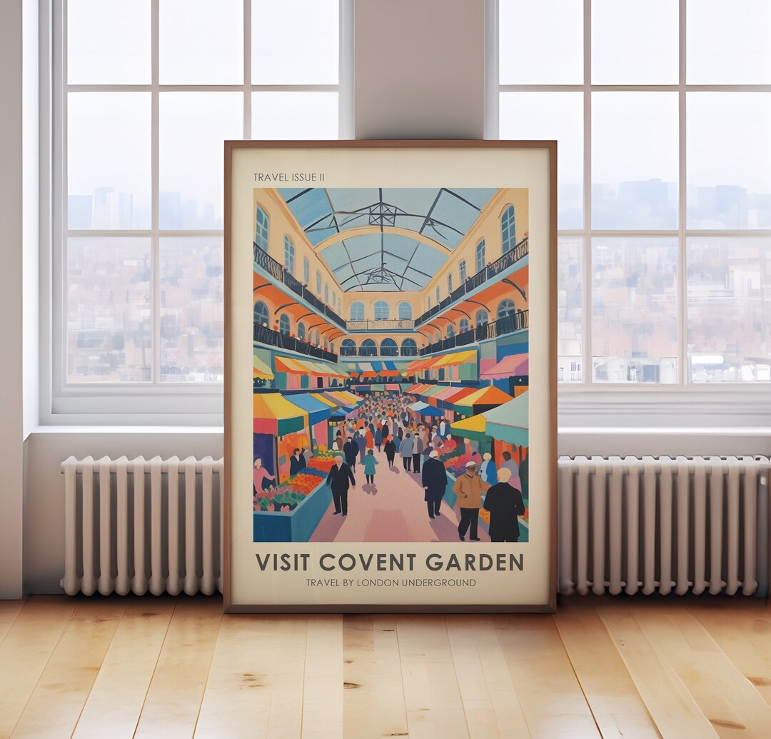 Covent Garden Poster, Covent Garden Print, London Travel Print, London ...