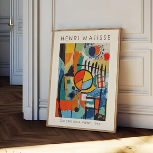 Henri Matisse Print, Matisse Abstract Painting, Vintage Museum Poster ...