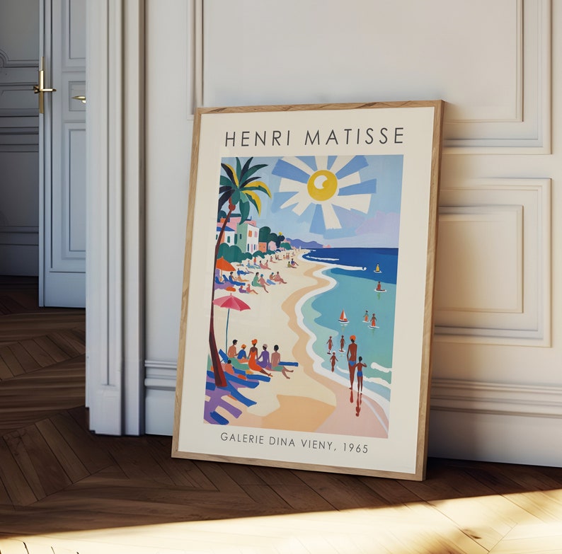 Henri Matisse Print, Matisse Day at the Beach Painting, Vintage Museum ...