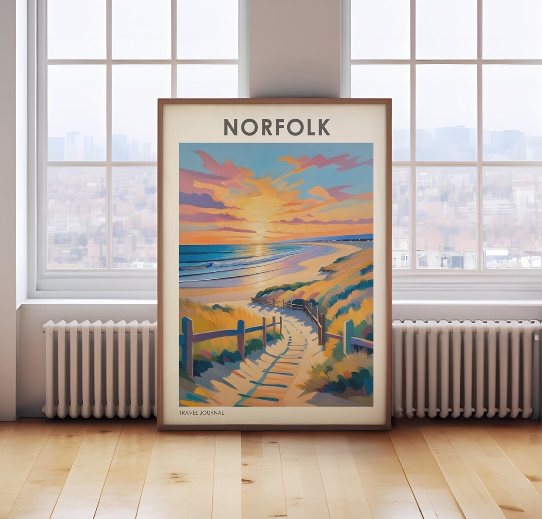 Norfolk Travel Print, Norfolk Poster, Norfolk Travel Poster, Travel ...