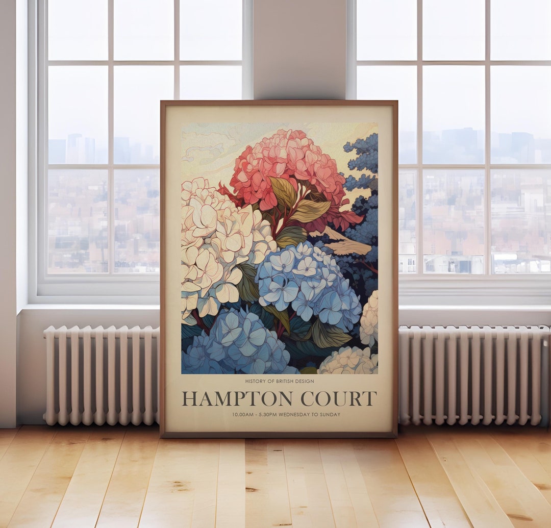 William Morris Print, Vintage Botanical Print, Hydrangea Flower Print ...