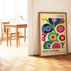 Yayoi Kusama Print, Japanese Wall Art, Japanese Exhibition Poster ...