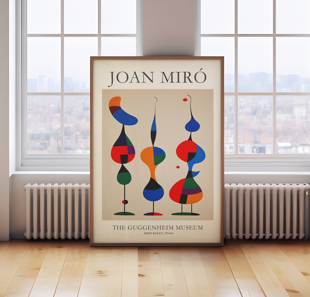 Joan Miro Print, Abstract Art Print, Colourful Wall Art, Museum ...