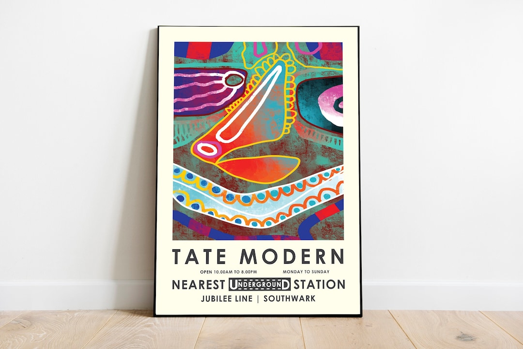 Tate Modern Print, Modern Abstract Art, London Exhibition Poster ...