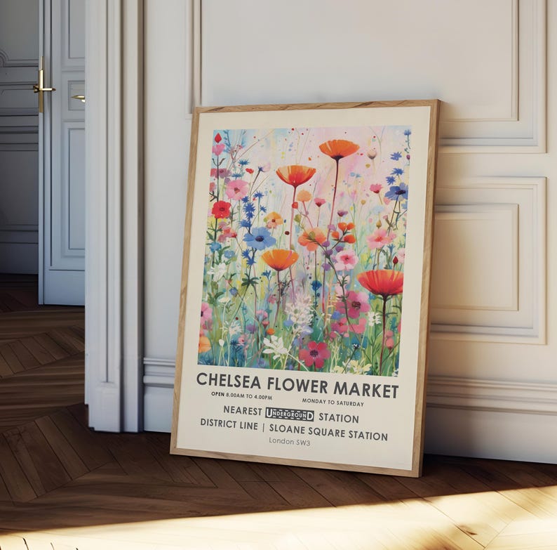 Chelsea Flower Market Print, William Morris Print, Vintage Floral Print ...