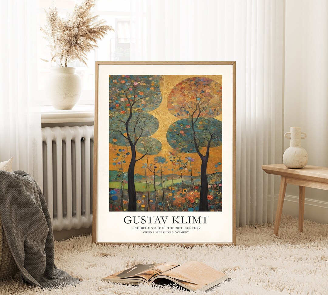Gustav Klimt Print, Klimt Exhibition Poster, Klimt Museum Poster ...