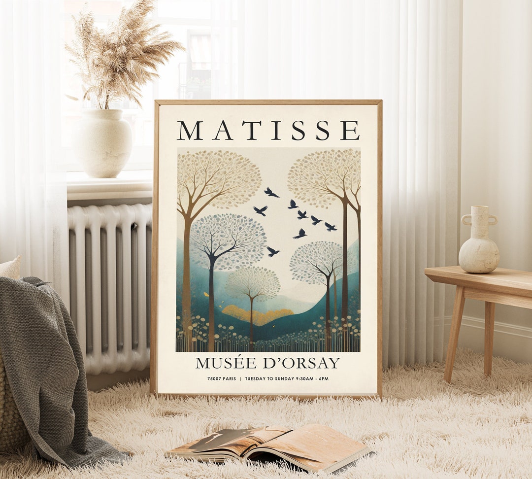 Henri Matisse Birds Print, Matisse Exhibition Poster, Flying Birds ...