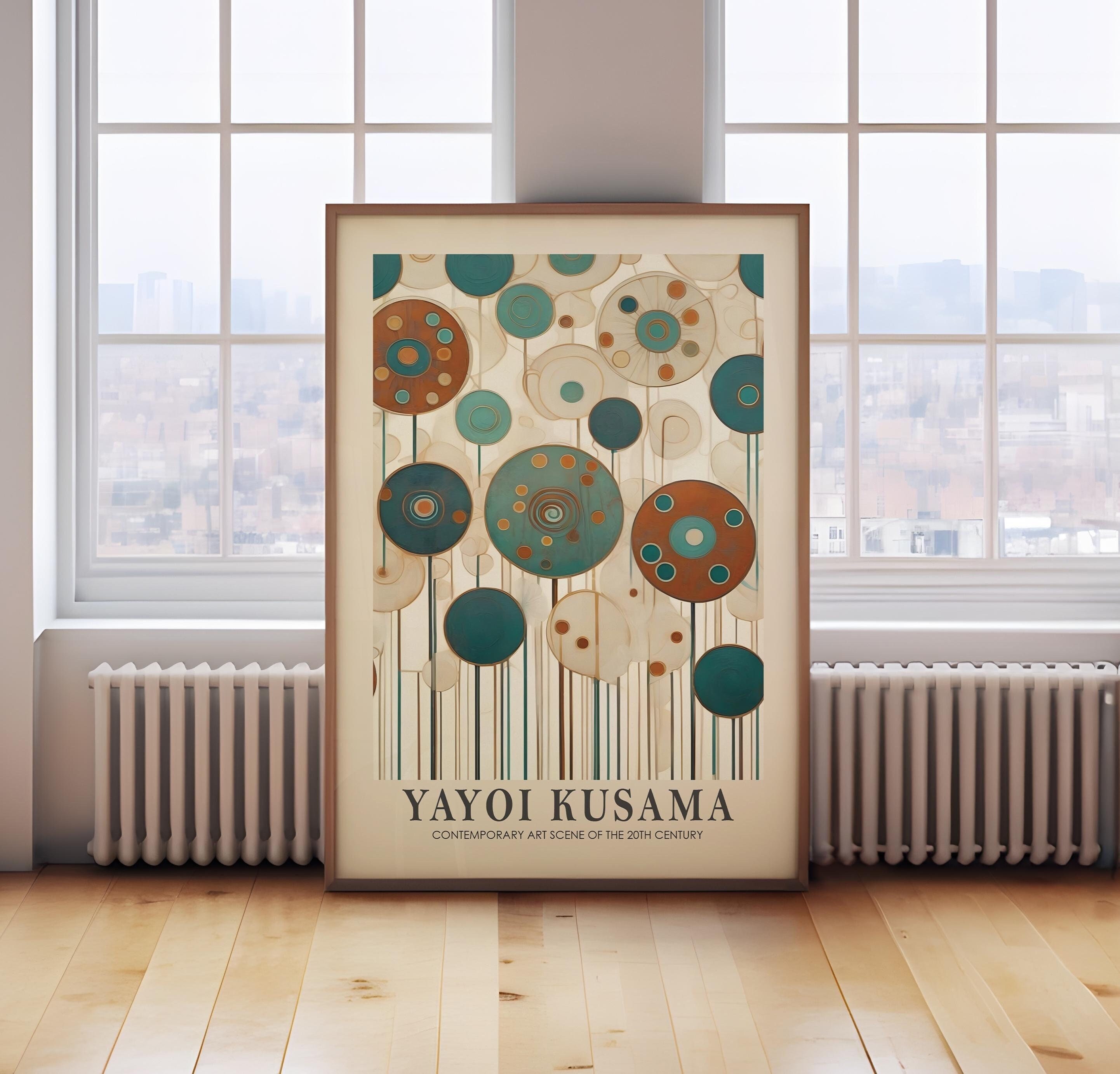 Yayoi Kusama Poster, Japanese Wall Art, Vintage Japanese Decor ...