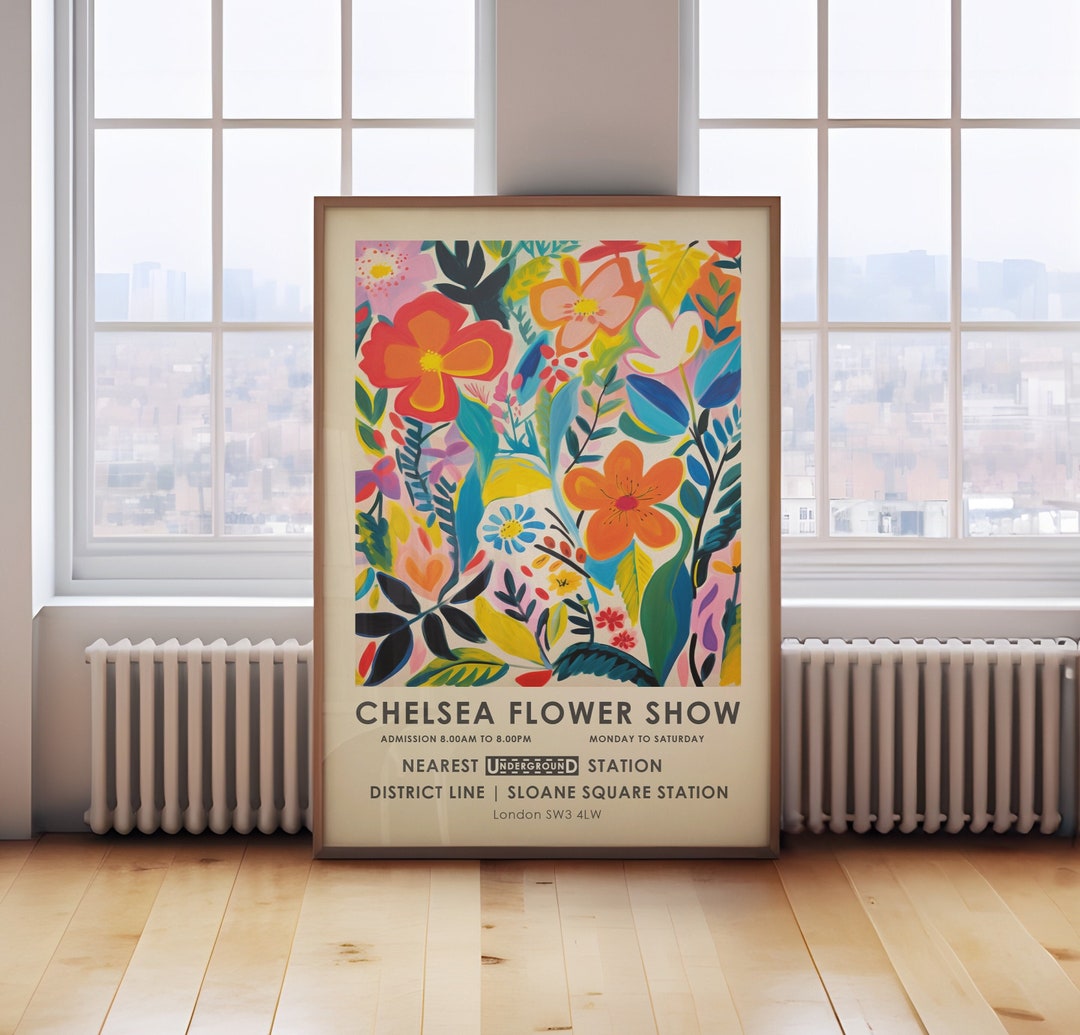 Chelsea Flower Show Print, Matisse Floral Print, Vintage Botanical Wall ...