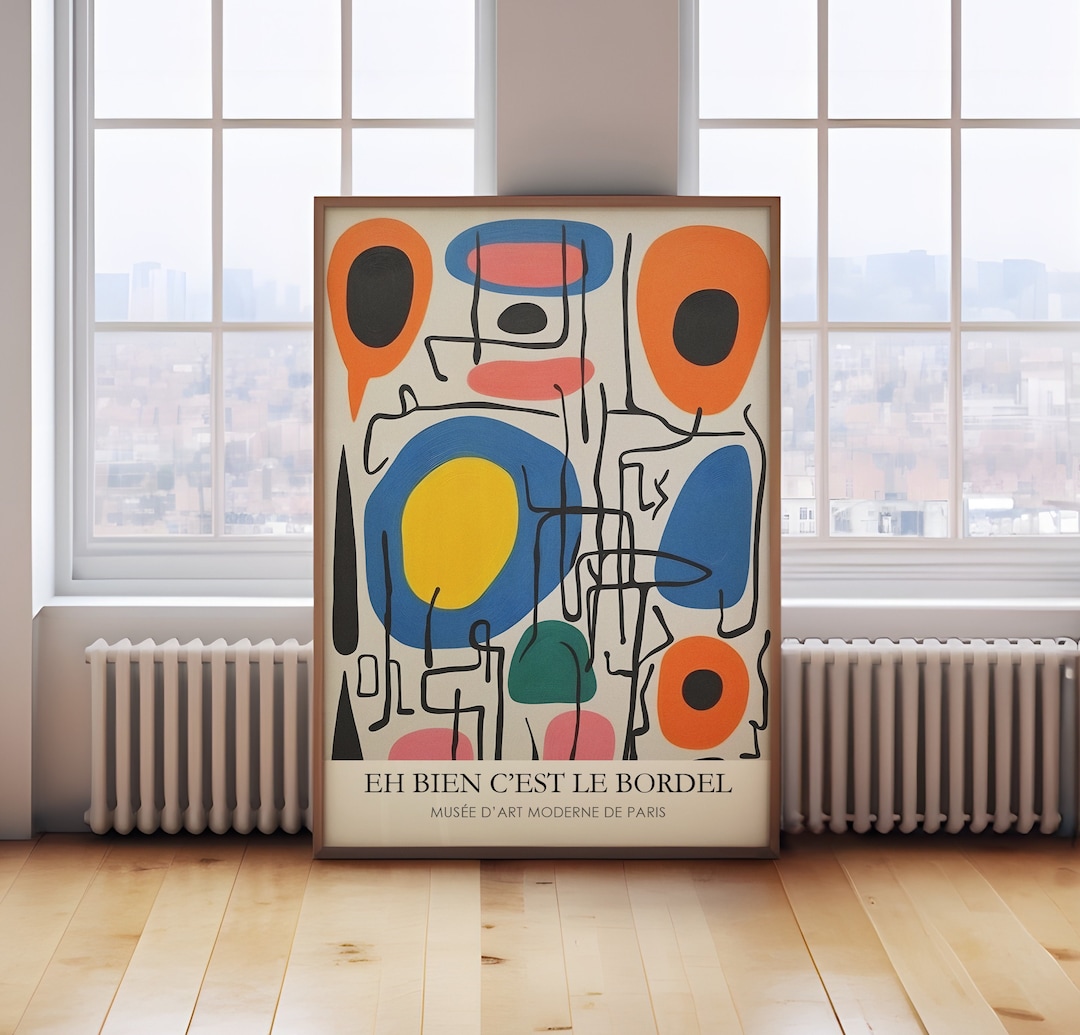 Modern Art Exhibition Poster, Contemporary Print, Museum Exhibition ...