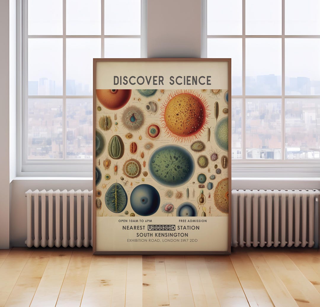 Science Poster, Vintage Science Exhibition Museum Print, Vintage ...