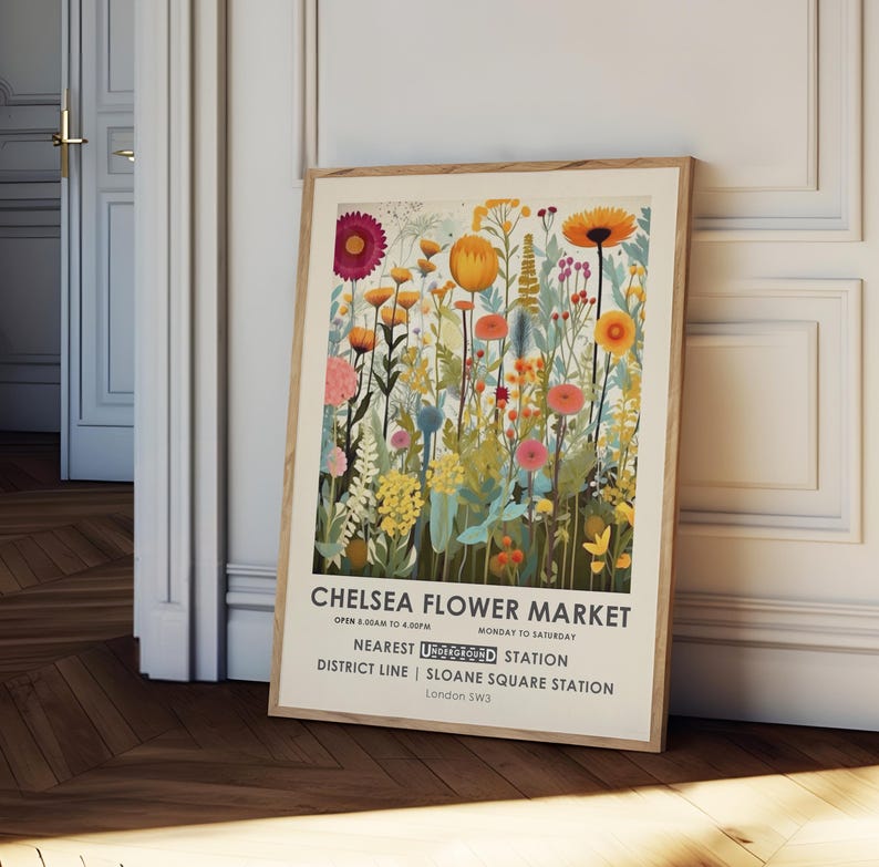 Chelsea Flower Market Print, William Morris Print, Vintage Floral Print ...