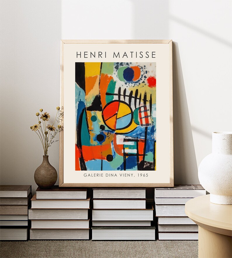 Henri Matisse Print, Matisse Abstract Painting, Vintage Museum Poster ...
