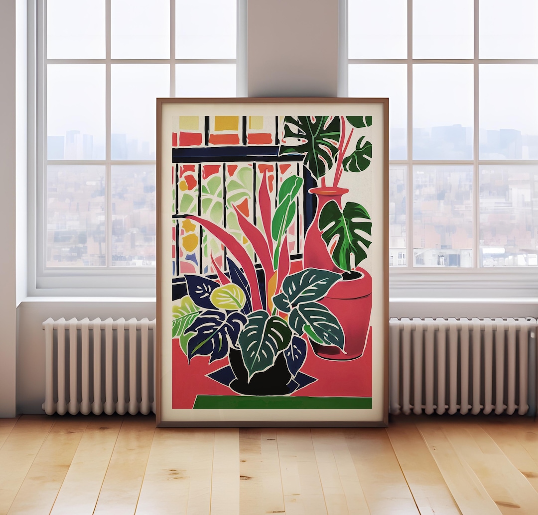 Henri Matisse Print, Matisse Poster, Monstera Botanical Print, House ...