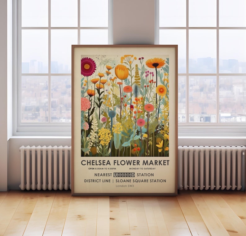 Chelsea Flower Market Print, William Morris Print, Vintage Floral Print ...