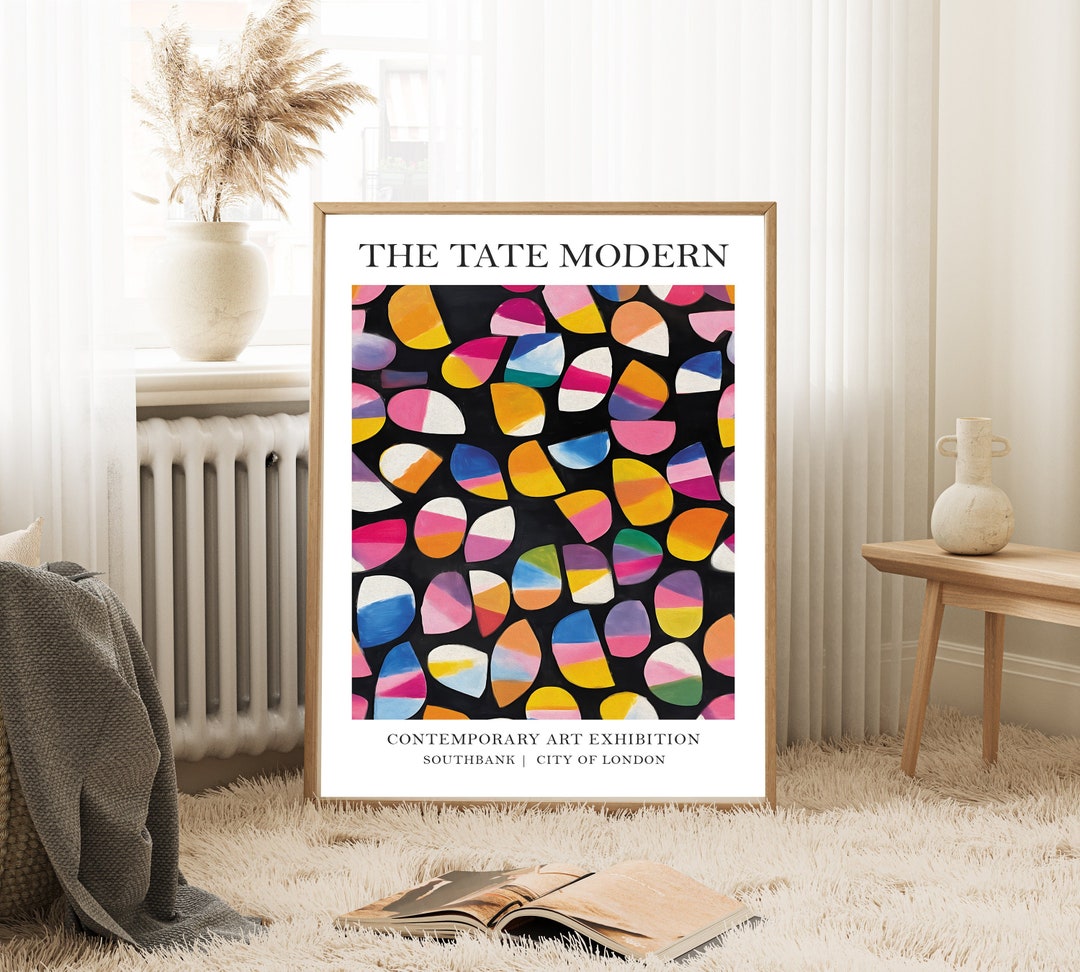 Tate Modern Print, Modern Abstract Art, London Exhibition Poster ...