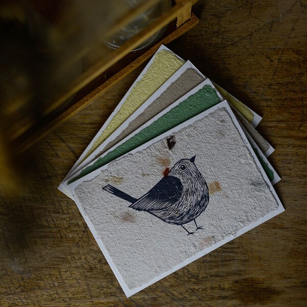 Linocut Cards - Etsy