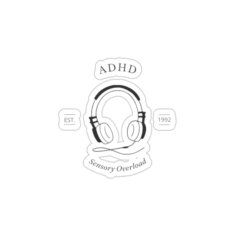 ADHD Sensory Overload Sticker - Etsy