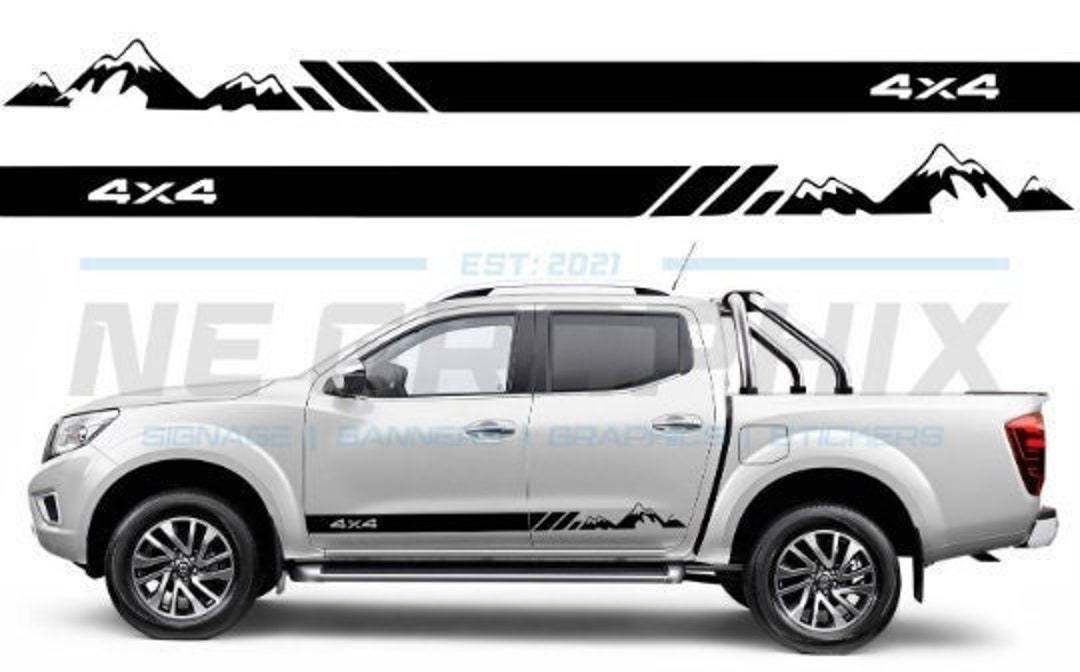 Nissan Navara 4x4 Mountains Vinyl Side Stripe Decal Stickers - Etsy
