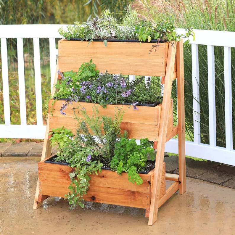 3-tier Raised Planter Box Woodworking Plan – DIY Garden Project ...