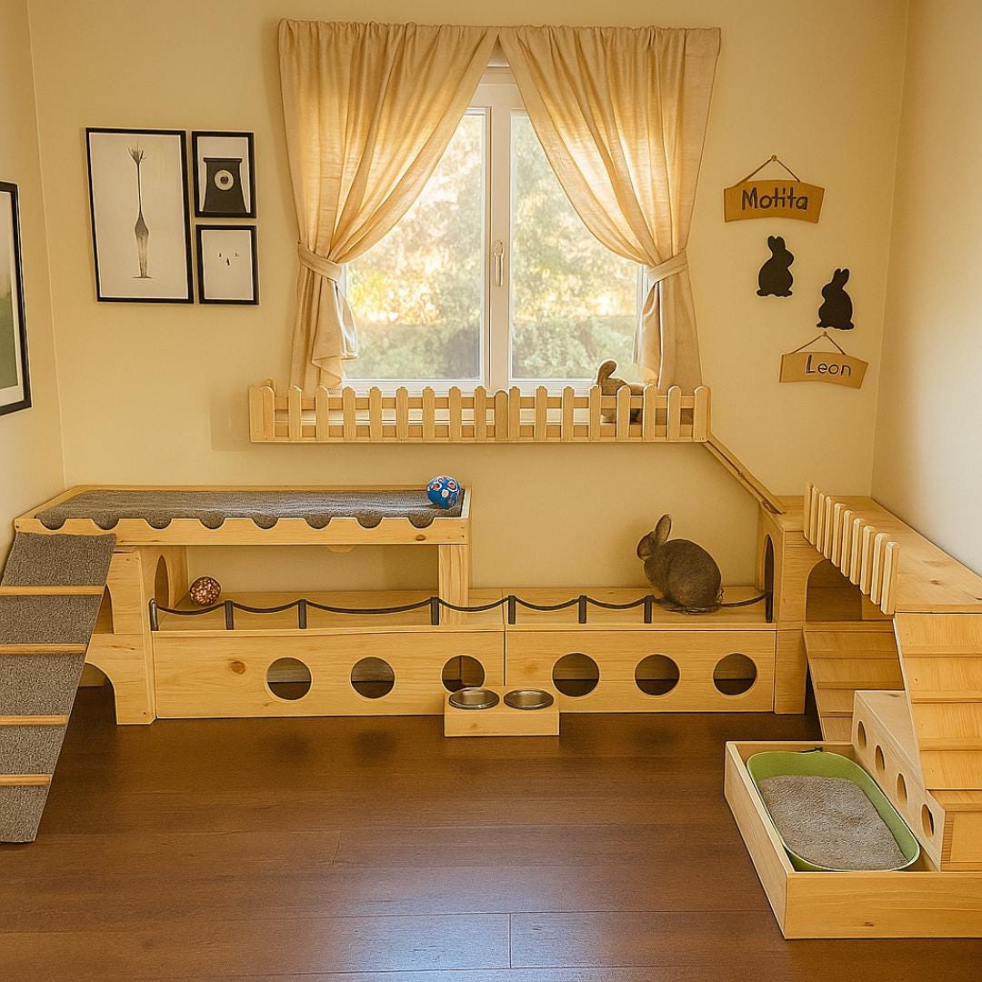 Jennifer’s Custom Castle and Playland – DIY Rabbit Playground & Hideout ...