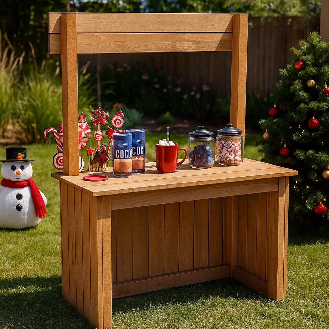 DIY Kids Hot Cocoa Stand - Christmas Play Cart PDF Plan - Etsy