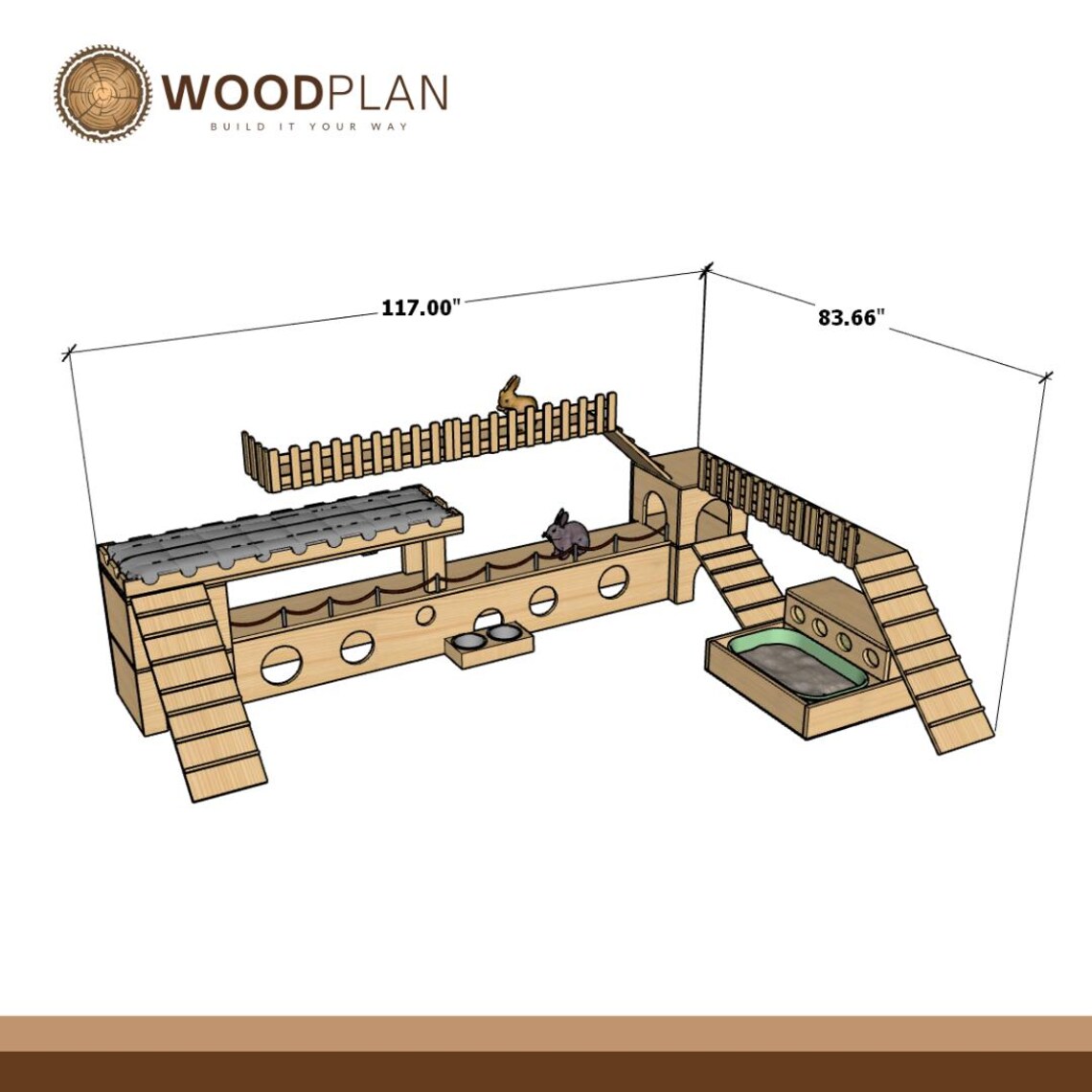Jennifer’s Custom Castle and Playland – DIY Rabbit Playground & Hideout ...