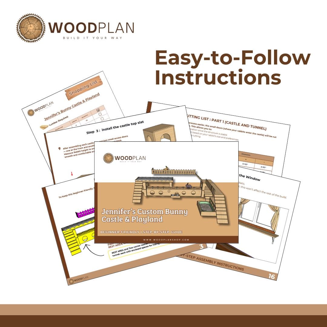 Jennifer’s Custom Castle and Playland – DIY Rabbit Playground & Hideout ...