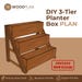 3-tier Raised Planter Box Woodworking Plan – DIY Garden Project ...