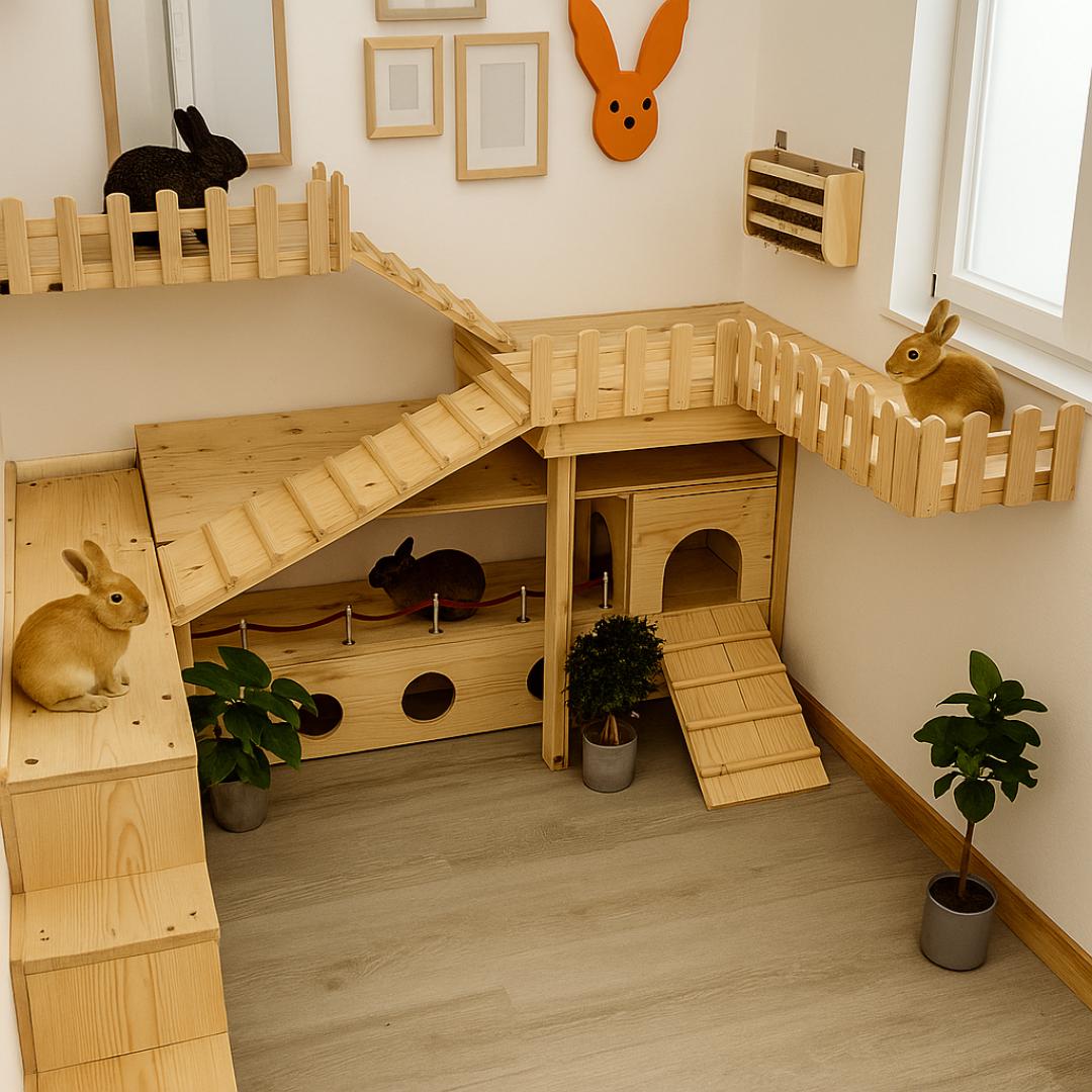 Custom Bunny Playground Plan for Claire – Castles, Tunnel, Platforms ...
