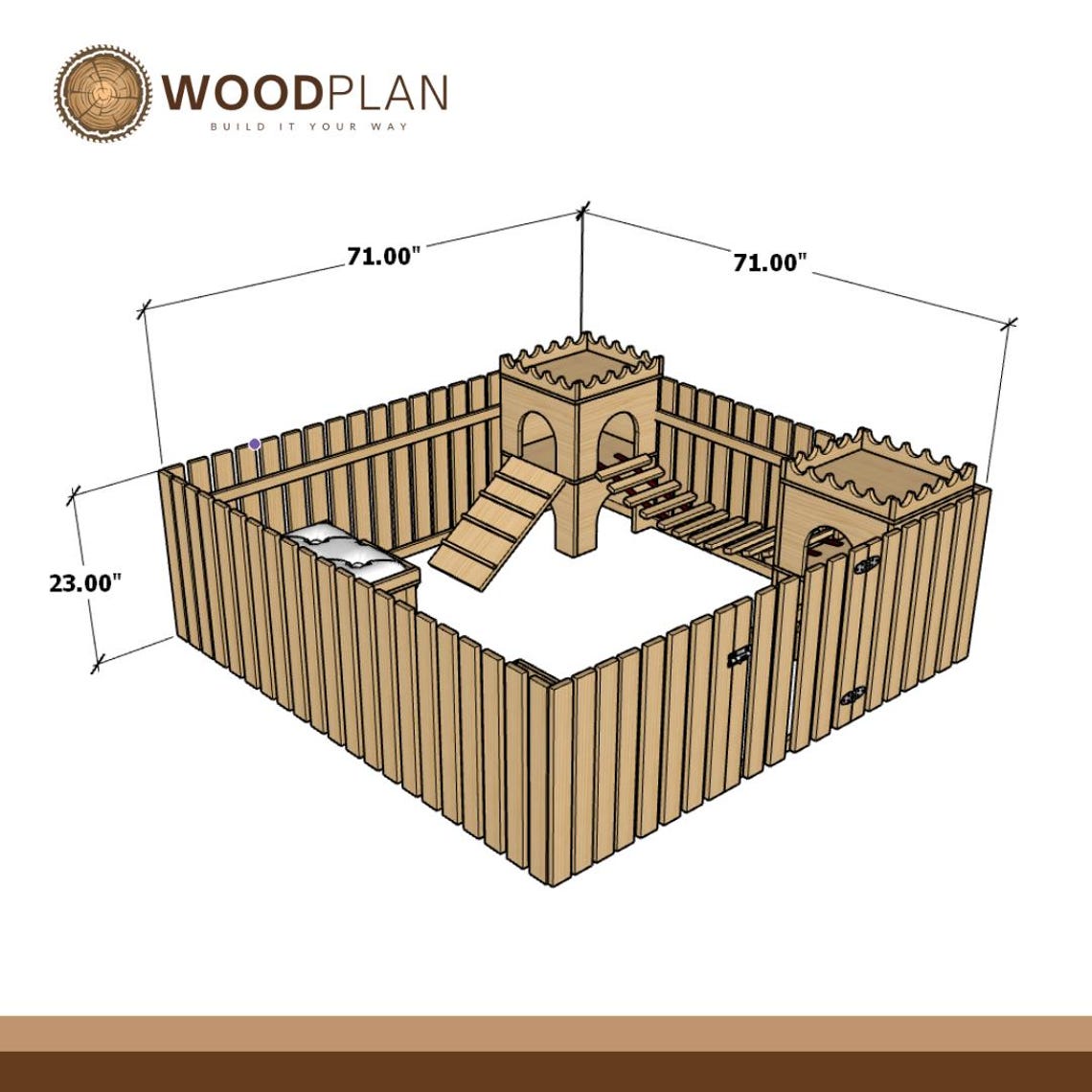 Bunny Playground Corner – DIY Rabbit Castle & Bridge | Indoor Bunny ...