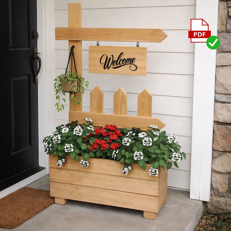 Planter Box Sign Holder - Etsy