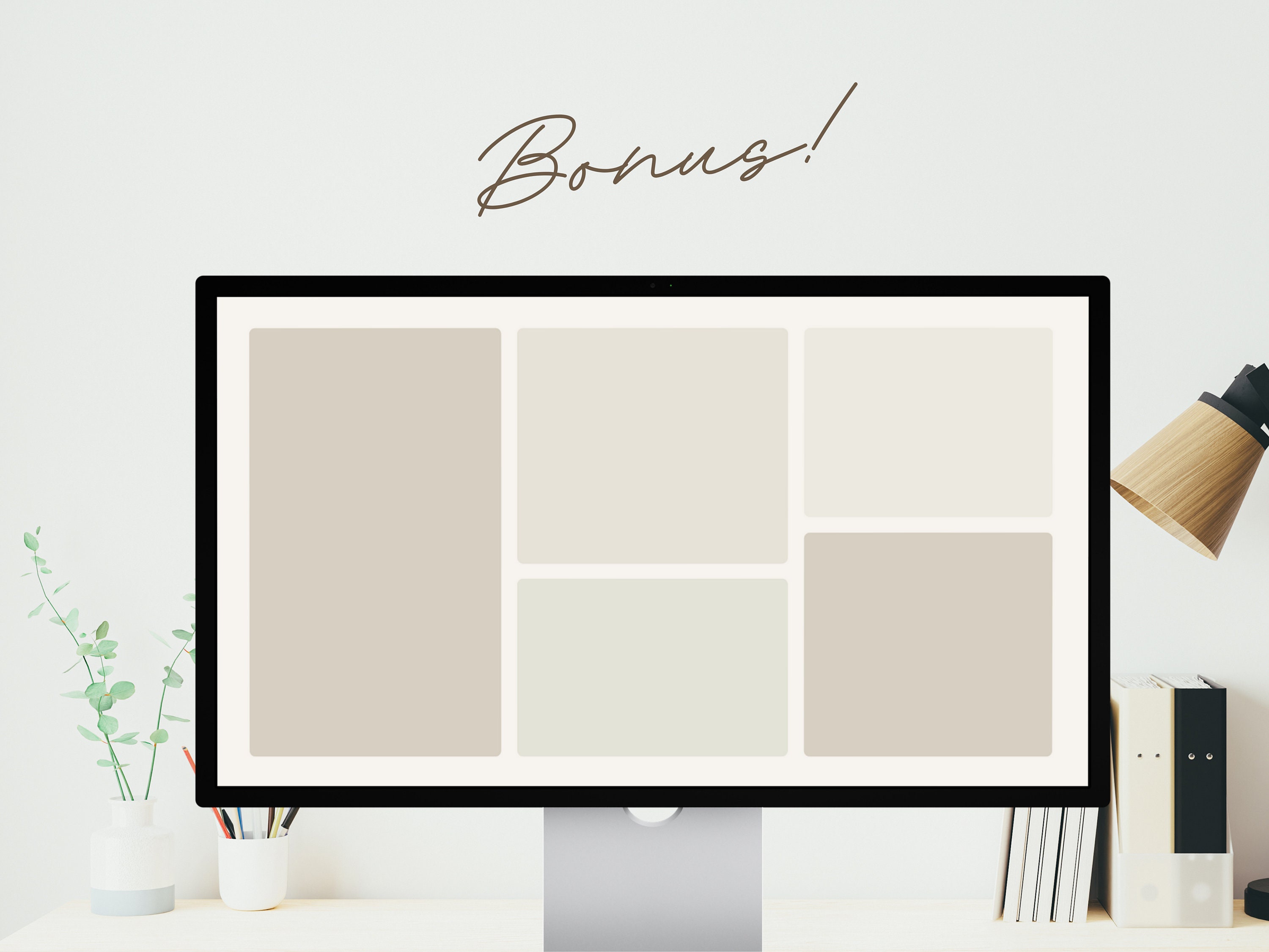 Desktop Wallpaper Organizer With Monthly Calendar 2024, Customizable ...