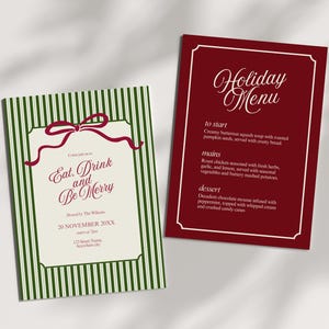 Editable Christmas Party Invitation Template, Holiday Party Invite ...