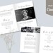 Simple Funeral Program Template, Minimalist Memorial Service, Printable ...