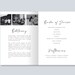 Simple Funeral Program Template, Minimalist Memorial Service, Printable ...