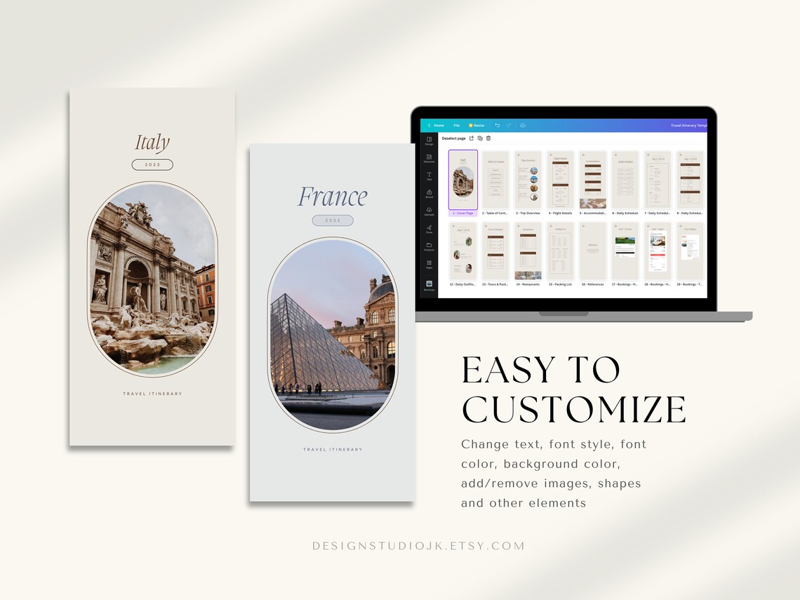 Travel Itinerary Template, Vacation Planner, Trip Itinerary, Itinerary ...