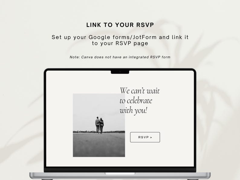 Wedding Website Template, Canva Website Template, Wedding RSVP, Digital ...
