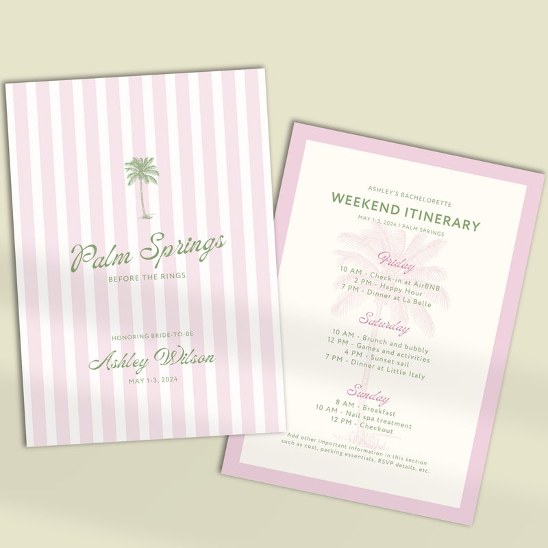 Palm Springs Theme Canva - Etsy