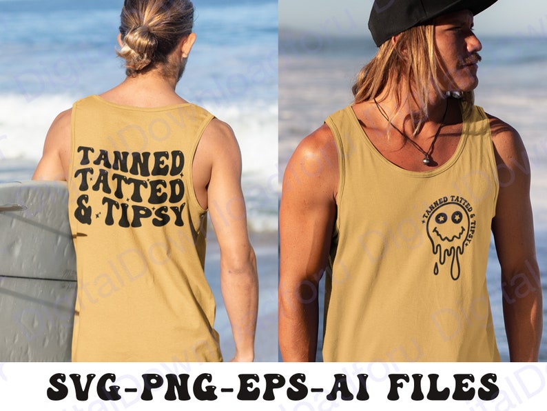 Tanned Tatted & Tipsy Svg Trend Svg Sublimation Design - Etsy