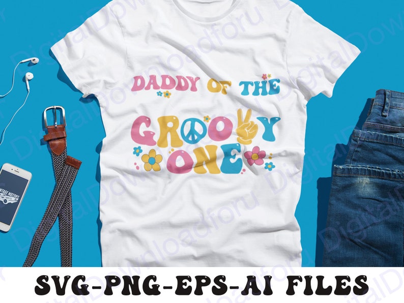 Groovy One Svg, Groovy Birthday Dad Svg, Daddy of the Groovy Svg Png ...