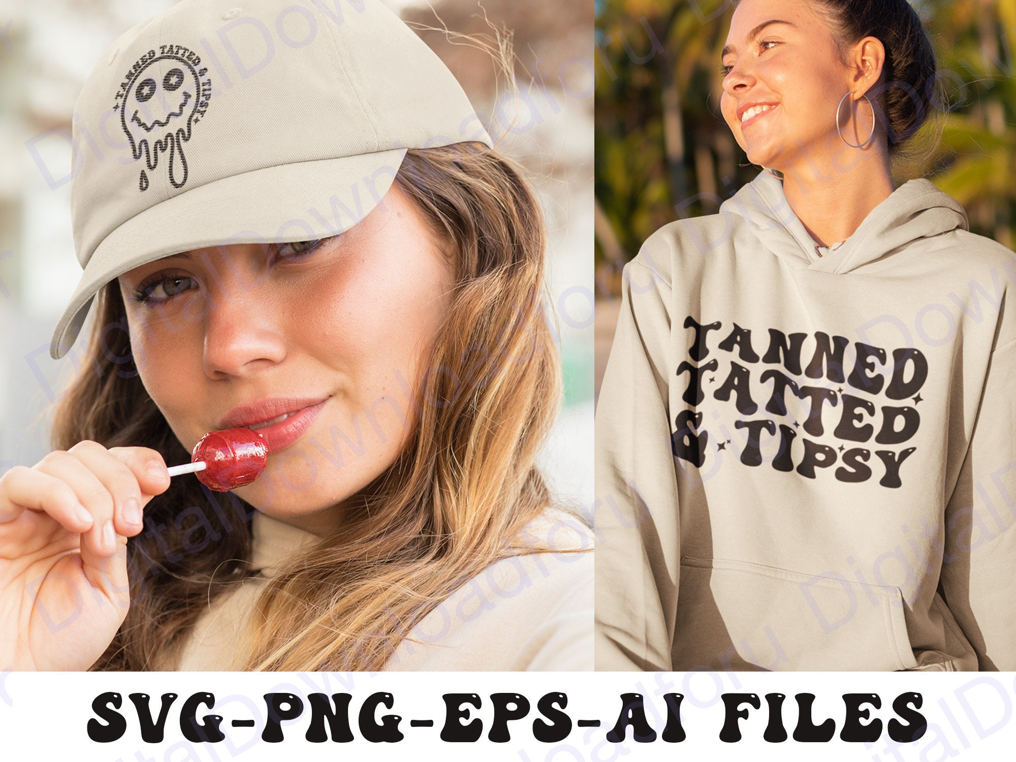 Tanned Tatted & Tipsy Svg Trend Svg Sublimation Design - Etsy